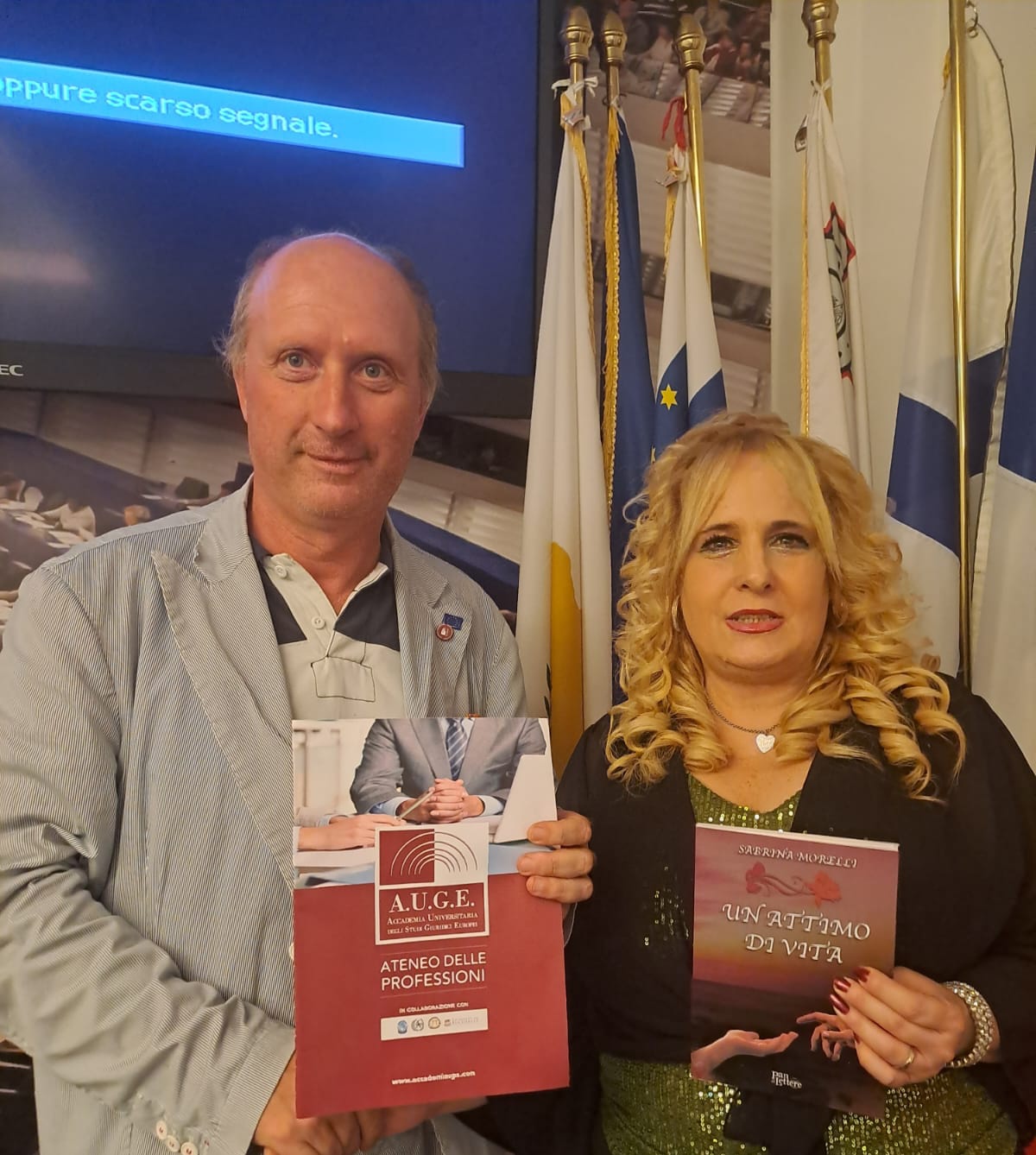 La scrittrice Sabrina Morelli al Parlamento Europeo a Roma con Menotti ...