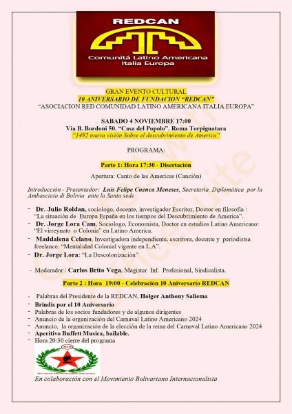 10 Aniversario de Fundacion "Redcan": "Asociacion Red Comunidad Latino ...